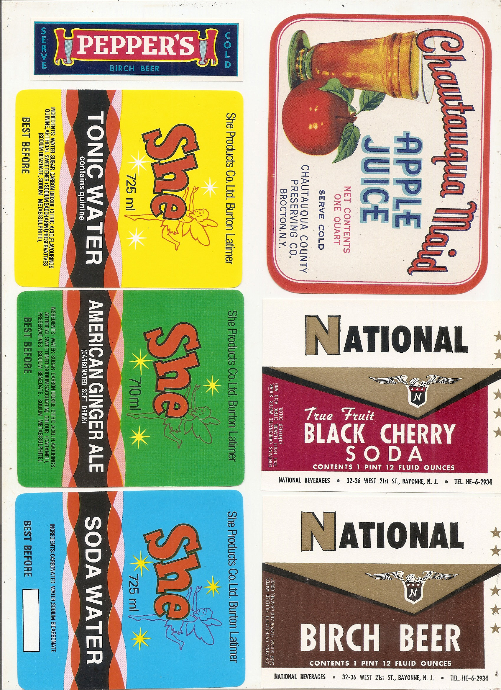 59 Old Vintage Soda Juice Etc.. Labels Pepper Up She | Etsy