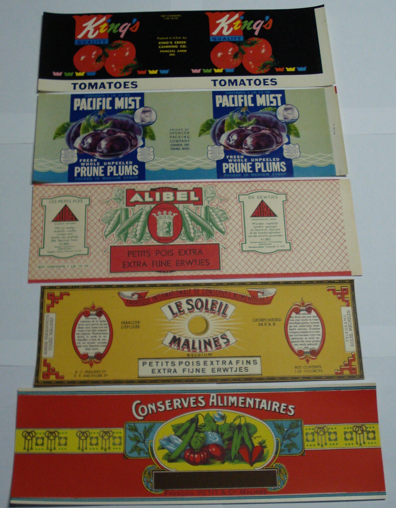 73 Old VINTAGE CAN LABELS All Different. - Etsy