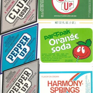 65 Old 1930's Plus SODA / JUICE LABELS Etc - Etsy