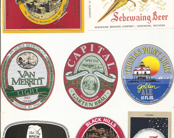 43 Old VINTAGE Old BEER LABELS - Etsy