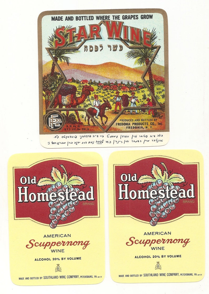 62 Old 1940's Plus WINE Labels .all U.S. Virginia OHIO | Etsy