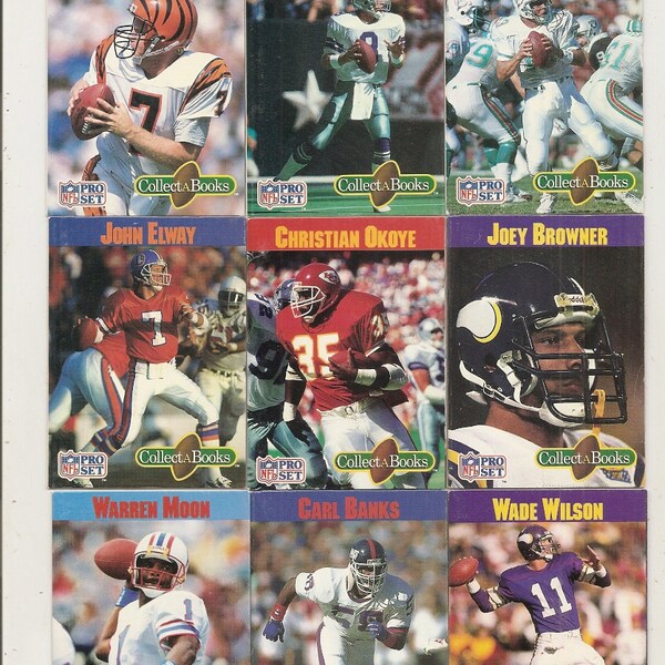 Nfl Pro Set 1990 - Etsy