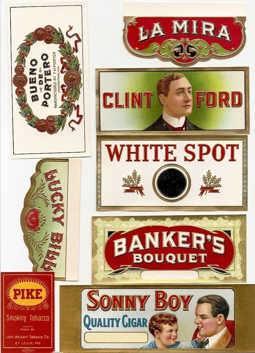 42 1920s+ Different Unused CIGAR BOX Labels TOBACCO - Etsy