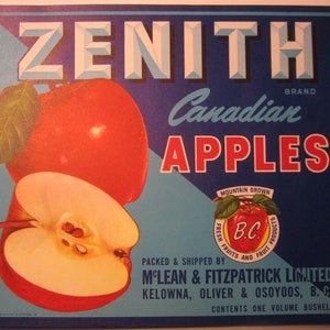 10 Old Different Vintage APPLES Crate Labels - Etsy