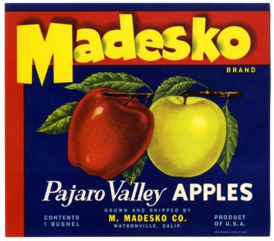 10 Old Vintage APPLES Fruit CRATE LABELS Washington Etc...... - Etsy