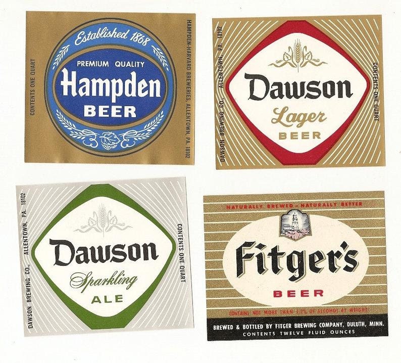 27 Old Vintage BEER Labels Superior WISCONSIN Menominee - Etsy