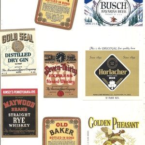 46 Old Vintage Whiskey/gin/rye/beer/liquor Labels Etc... - Etsy