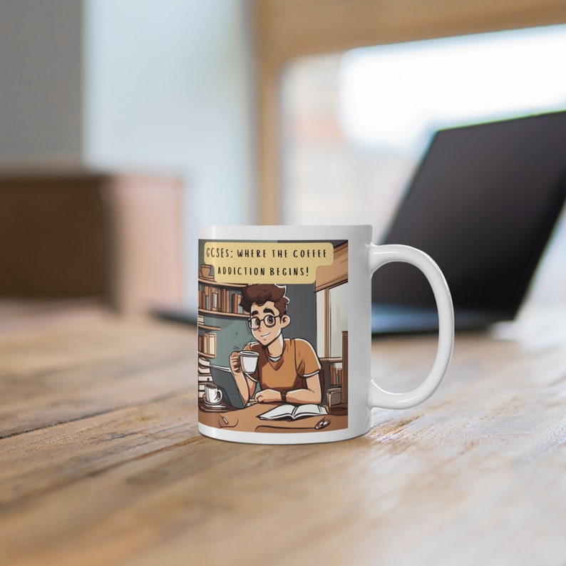 GCSE Good Luck Exam Gift for Male Student, Funny Mugs for Exam Students ...