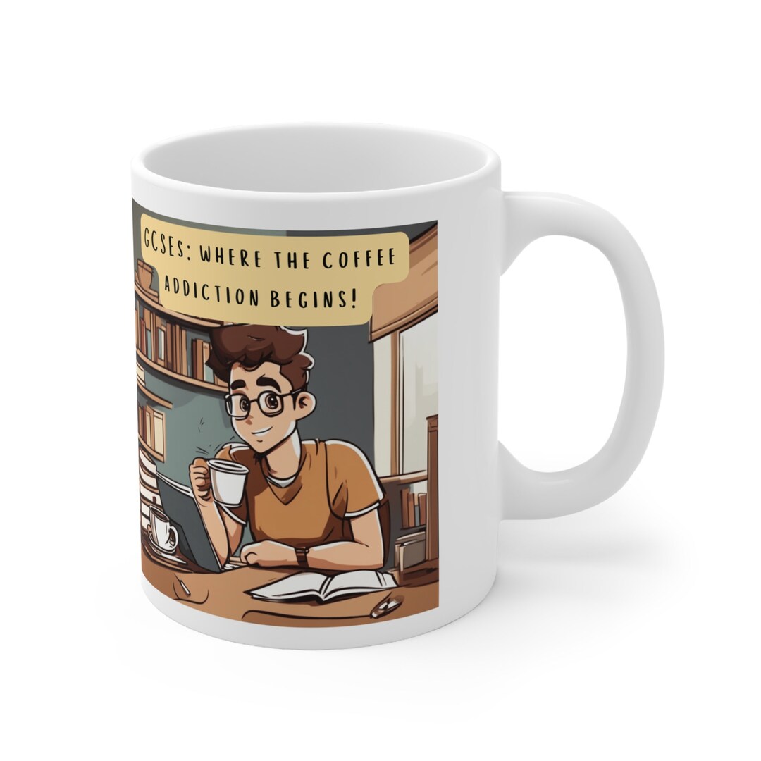 GCSE Good Luck Exam Gift for Male Student, Funny Mugs for Exam Students ...