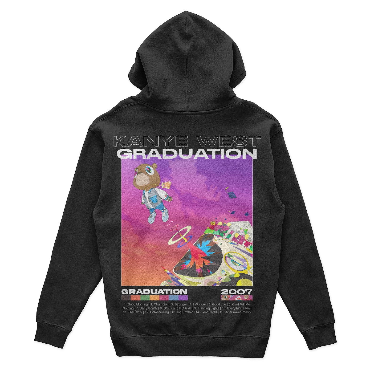 Kanye West "graduation" Bear Hoodie - Limited Edition Album Design - Etsy