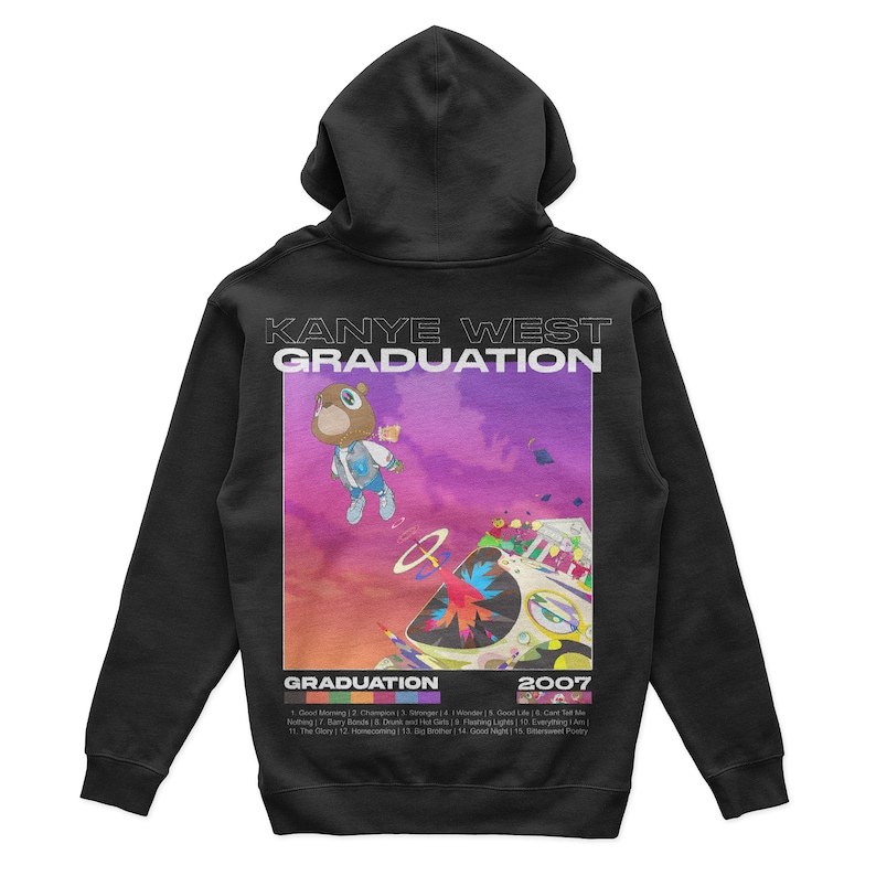 Kanye West "graduation" Bear Hoodie - Limited Edition Album Design - Etsy