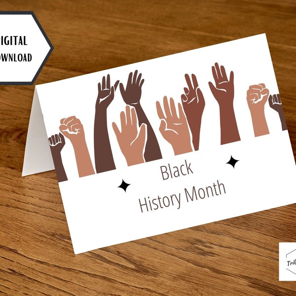 Black History Month Greeting Card - Etsy