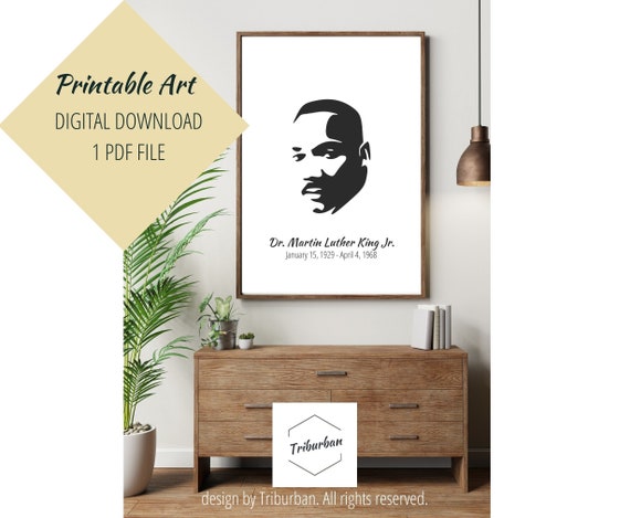 Digital Download Printable Poster Dr. Martin Luther King Jr. - Etsy