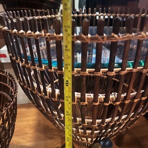 Two Authentic Mid Century Fish Basket End Tables Purchased in Asia in ...