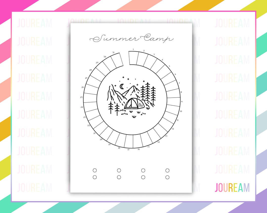 Summer Camp Tracker - Etsy