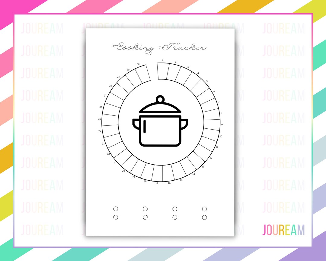 Cooking Tracker - Etsy
