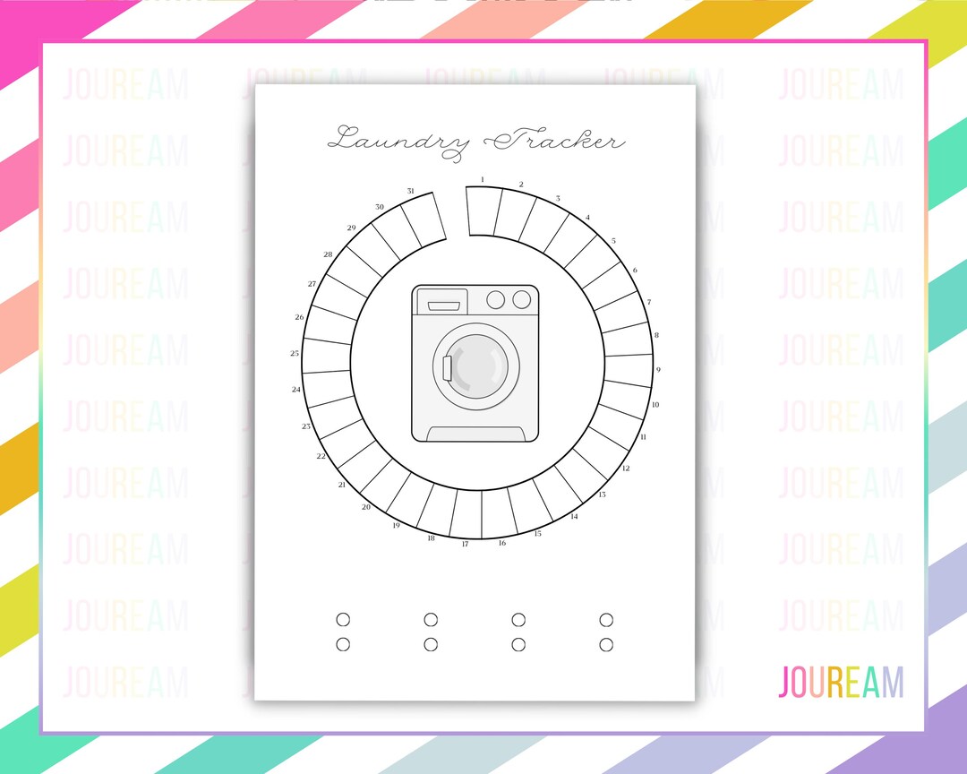 Laundry Tracker - Etsy
