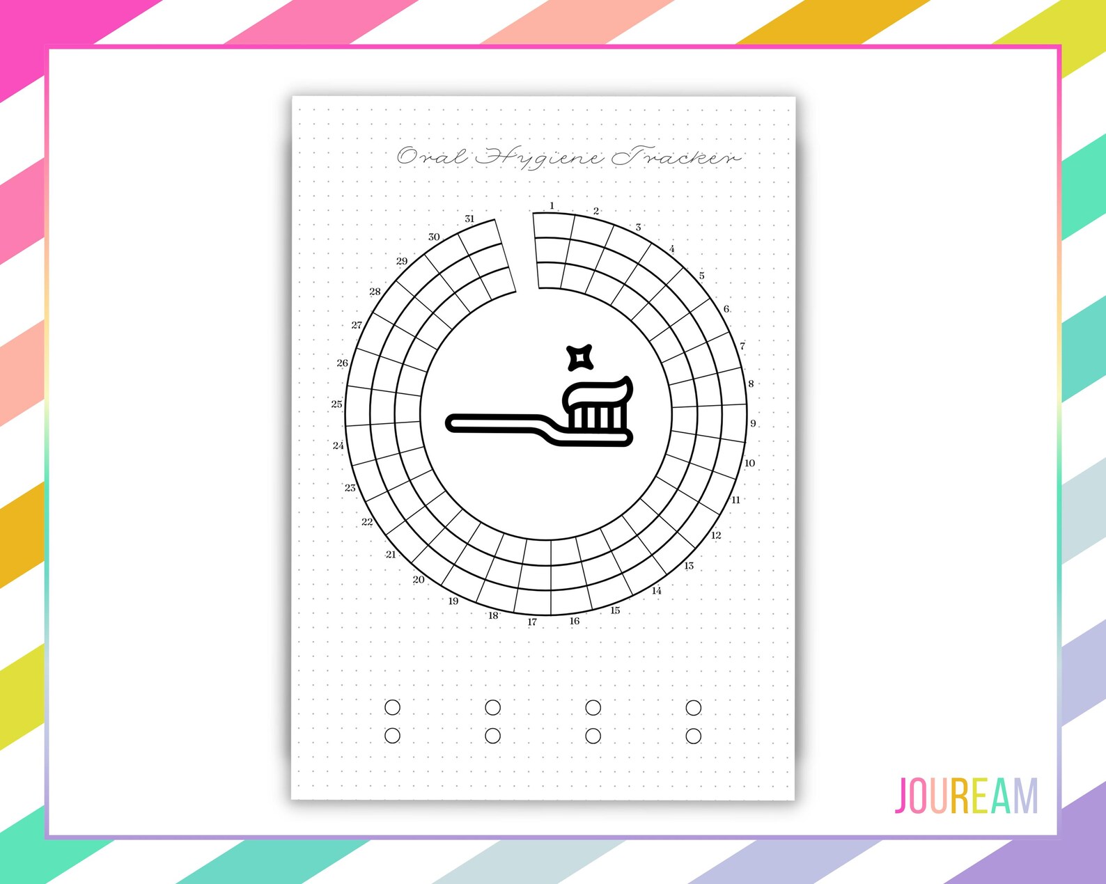 Oral Hygiene Tracker, Dental Tracker, Brushing Teeth Tracker, Flossing ...