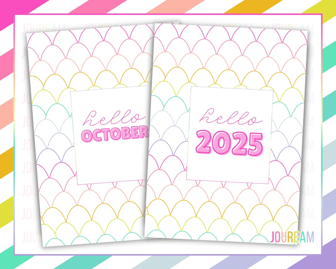 Monthly Journal Covers (january - December) - Etsy