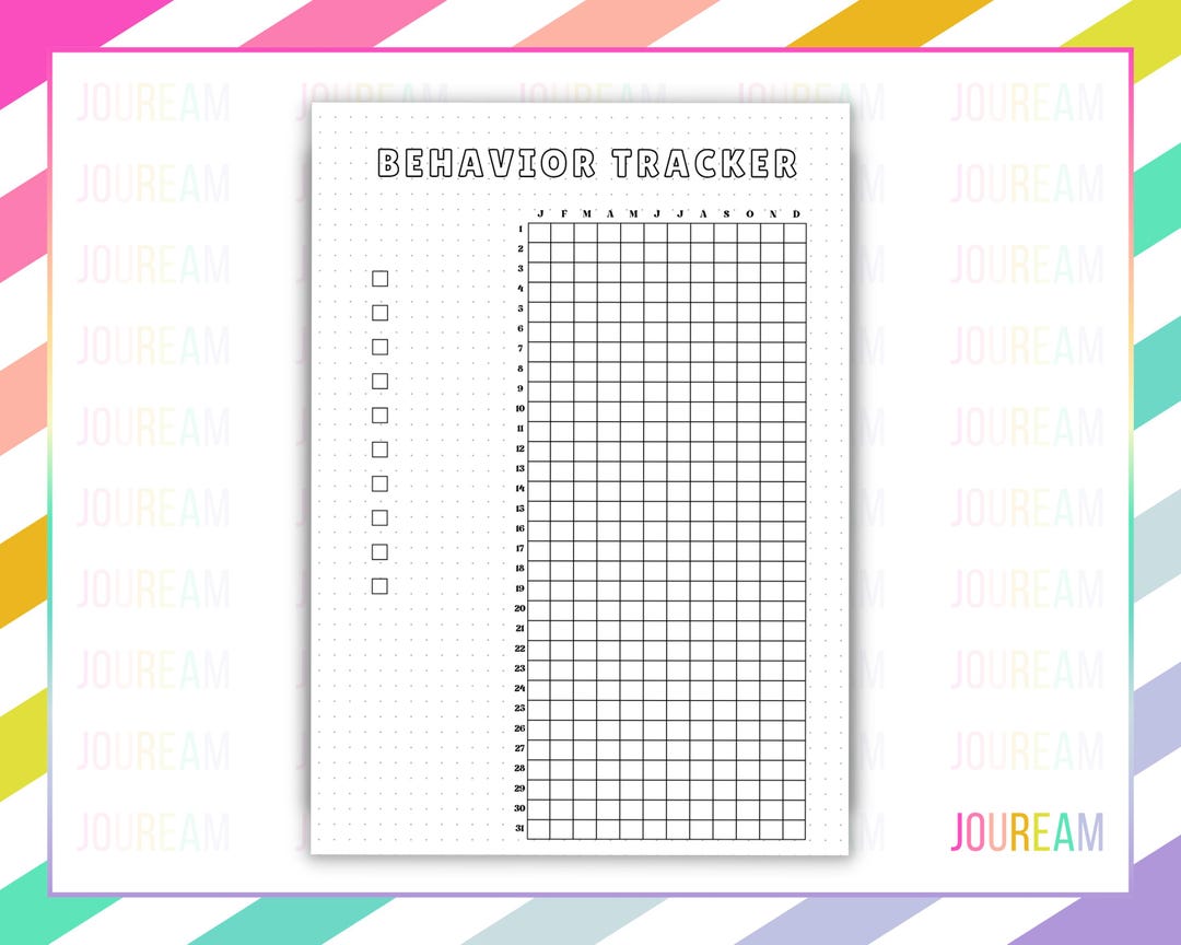 Behavior Tracker, Daily Behavior Log, Kid Behavior, Behavior at School ...
