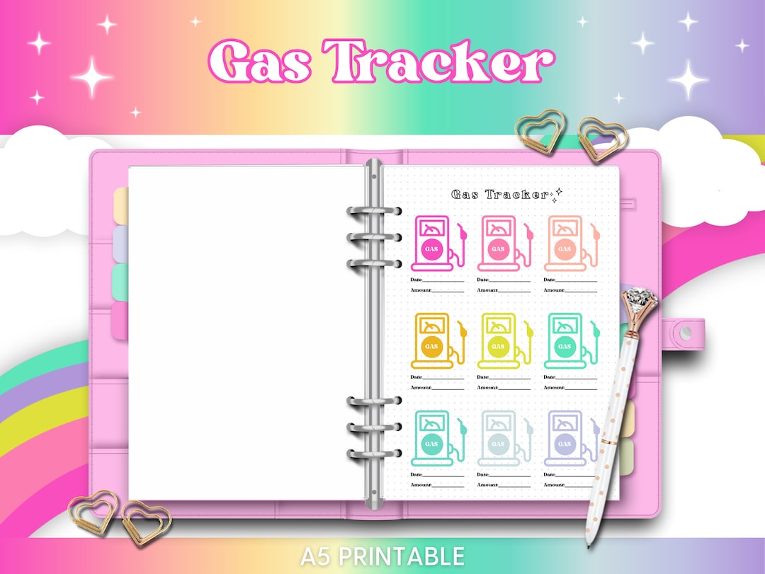 Gas Tracker, Fuel Tracker, Car Log Printable, Diesel Log, Gas Stops ...
