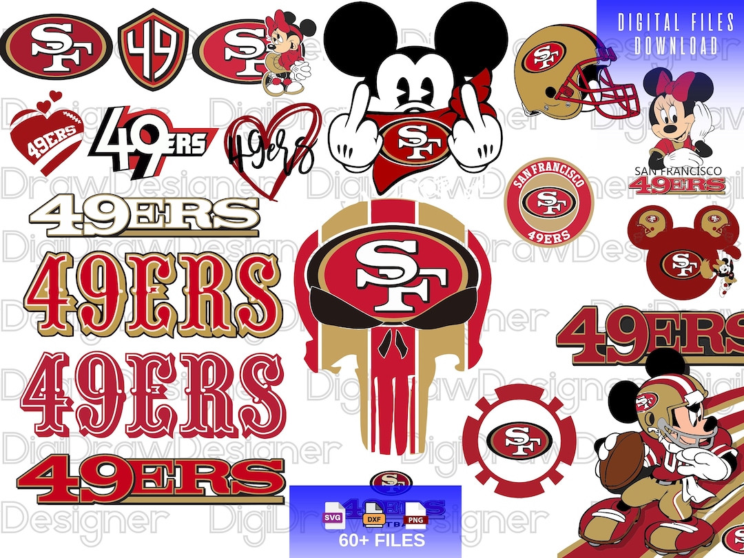 49er SVG for Cricut, Football Birthday Party Activity, 49ers, American ...
