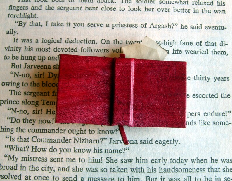 Miniature Book Medieval Open Red Dragon Book Ooak | Etsy