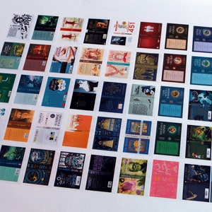 MEGA Set of 225 Miniature Book Covers 1:12 Scale Downloadable Printable ...