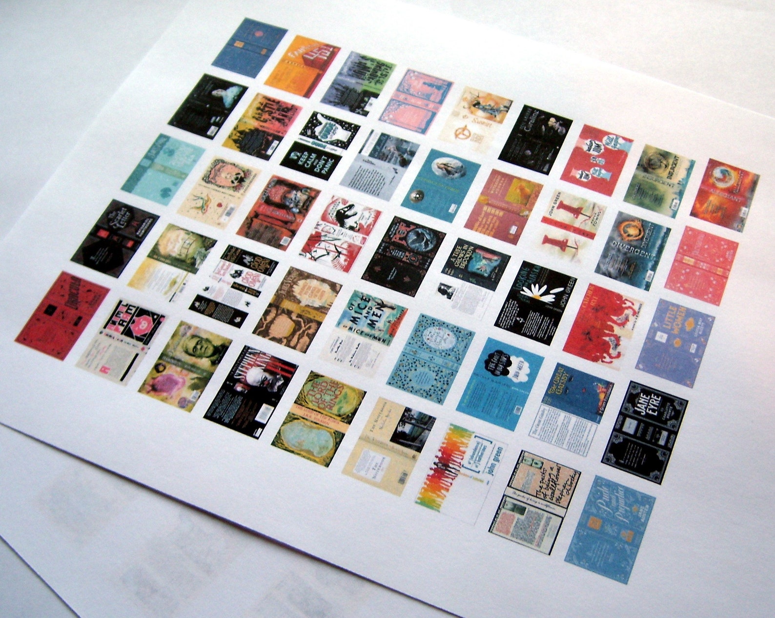 MEGA Set of 225 Miniature Book Covers 1:12 Scale Downloadable Printable ...