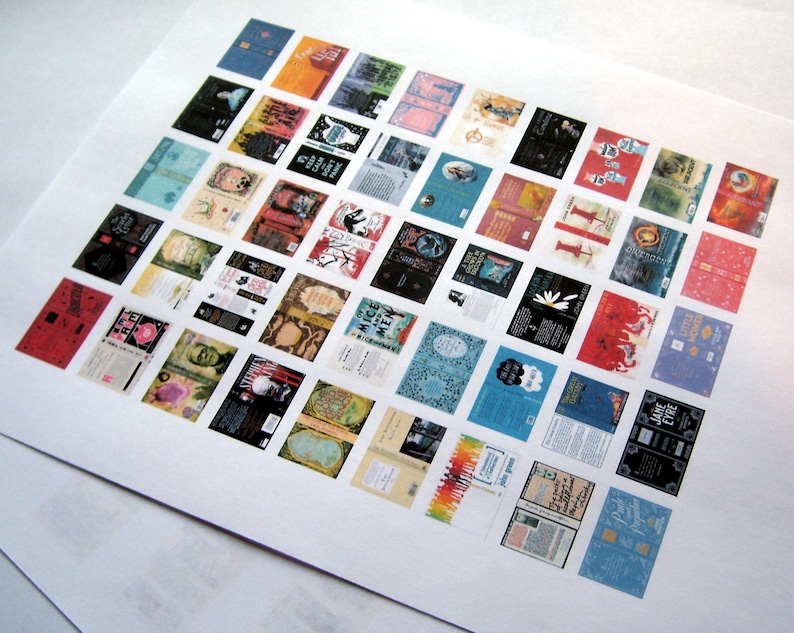 MEGA Set of 225 Miniature Book Covers 1:12 Scale Downloadable - Etsy