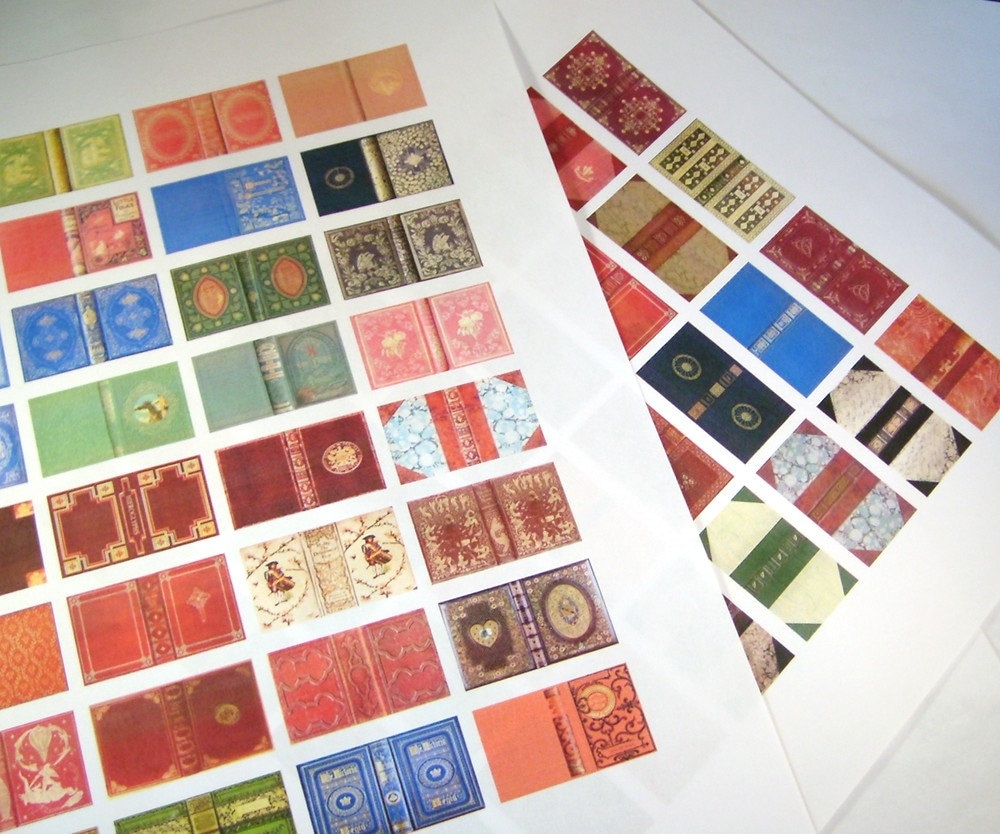 Set of 150 Miniature Book Covers Different Covers 1:12 Scale - Etsy
