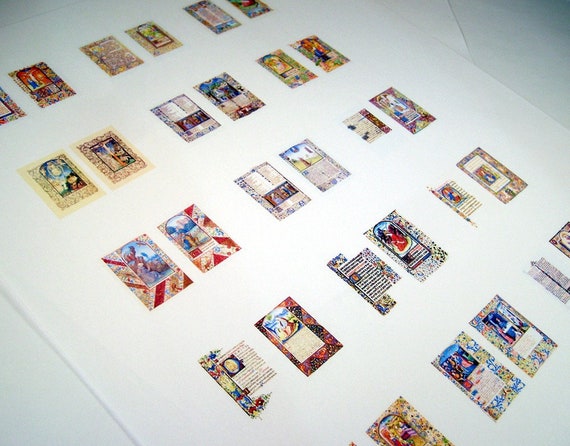 Miniature Open Book Pages Set of 15 1:12 Scale Downloadable - Etsy