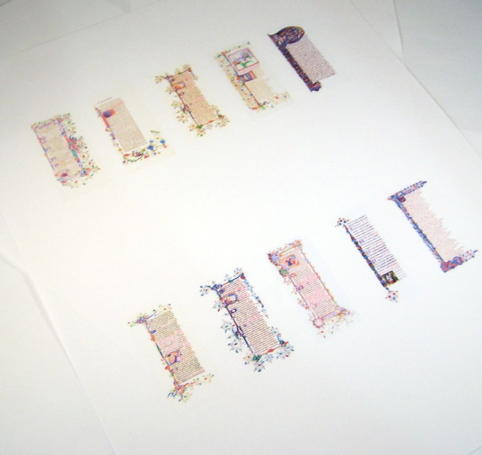 Miniature Medieval Scroll Pages Set of 10 1:12 Scale Downloadable ...