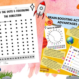 PRINTABLE BRAIN BOOSTING Worksheets, Brain Focus, Kindergarten Learning ...