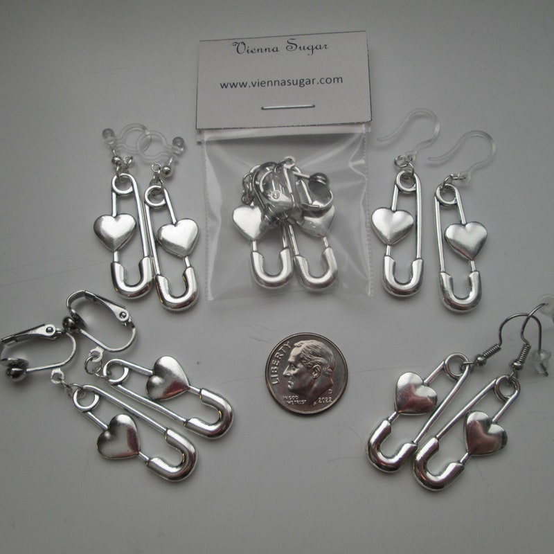 Heart Safety Pin - Etsy