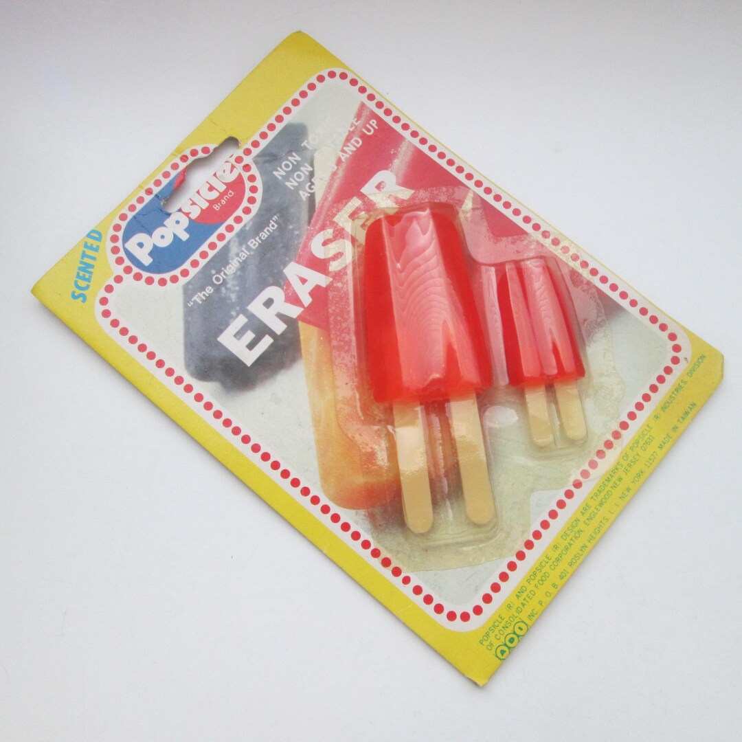 Vintage 1980s Popsicle Erasers - Etsy