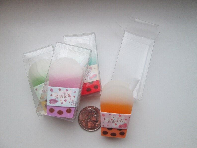 Boba Milk Tea Jelly Eraser - Etsy