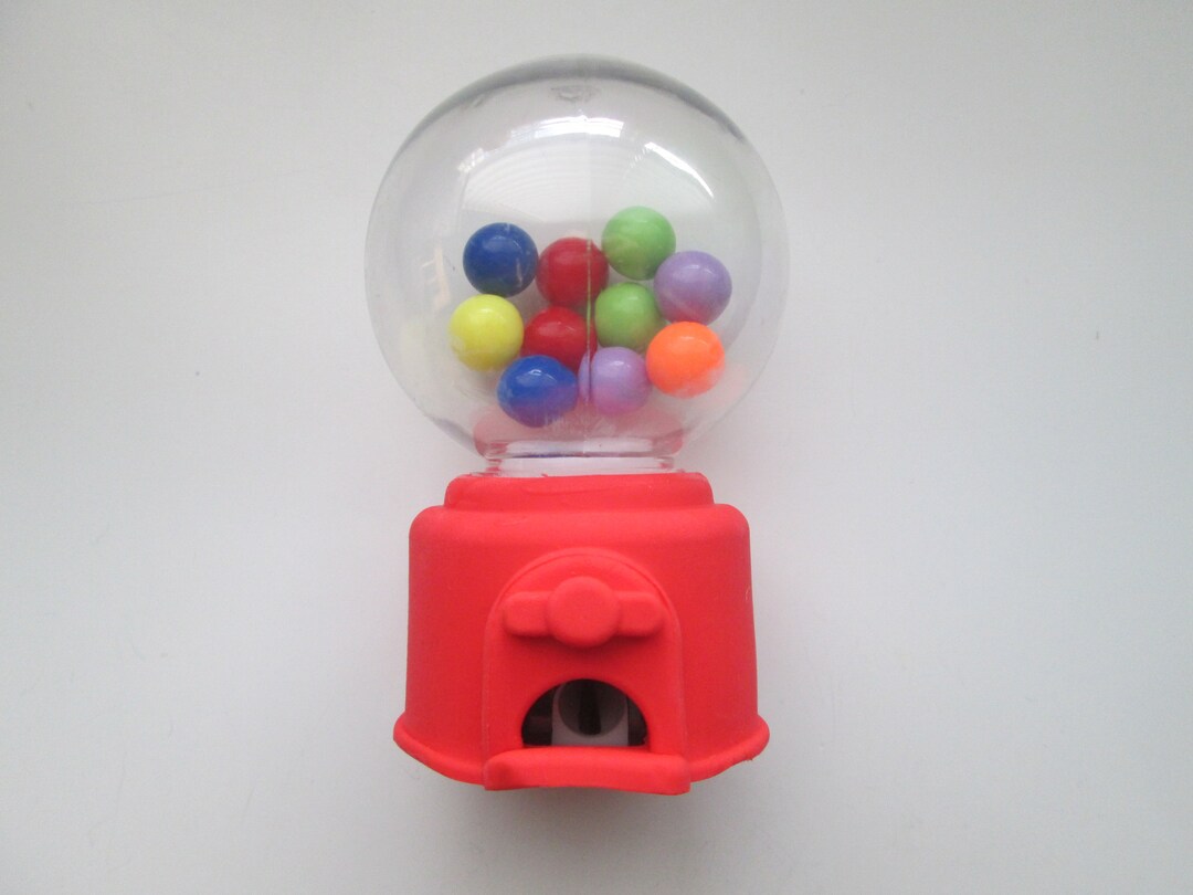 Gumball Machine Eraser and Pencil Sharpener Bubblegum Candy Fake Food ...