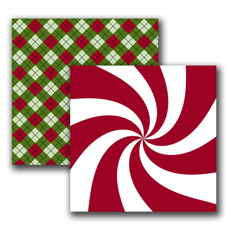 Christmas Digital Paper Pack 12 Sheets 300 Dpi 12 X 12 Hi Res JPG ...