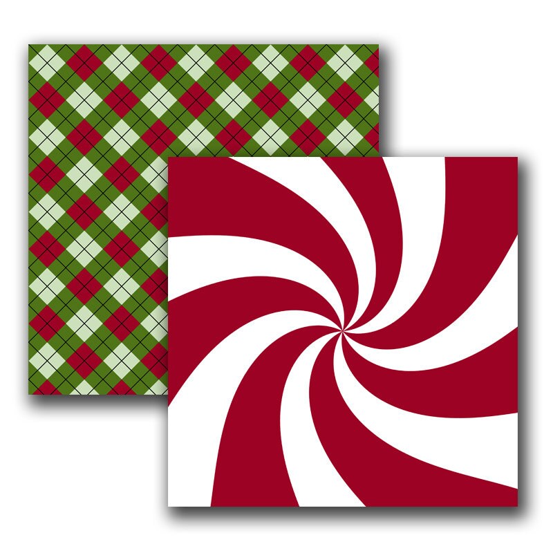 Christmas Digital Paper Pack 12 Sheets 300 Dpi 12 X 12 Hi Res JPG ...