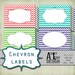Printable Labels, Chevron Labels, Summer Colors, Journaling Cards ...