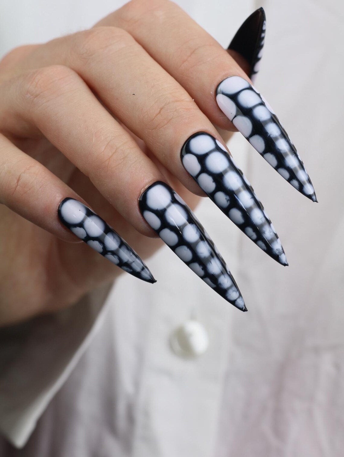 Snake Print Press on Nails. Snake Press Ons. Syiletto Press on Nails ...