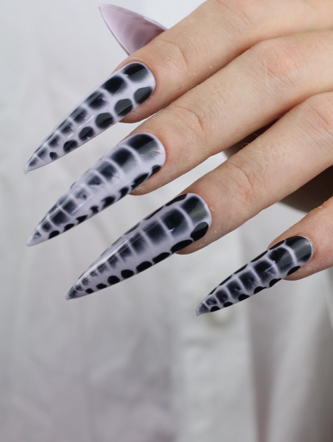 Snake Print Press on Nails. Snake Press Ons. Syiletto Press on Nails ...