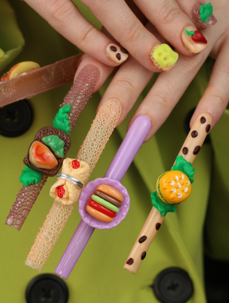 Xxxxl Square Press on Nails. 3d Nails. Extra Long Nails for Photo ...