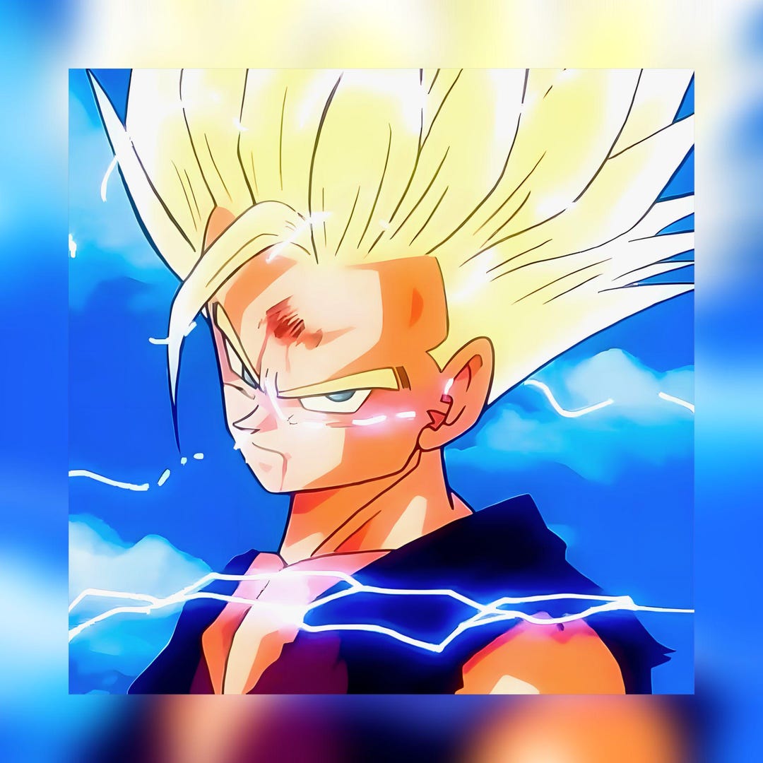 Angry Gohan SSJ2 Matte Poster, Perfect Gift for Fans, Home Decor, Geeky ...