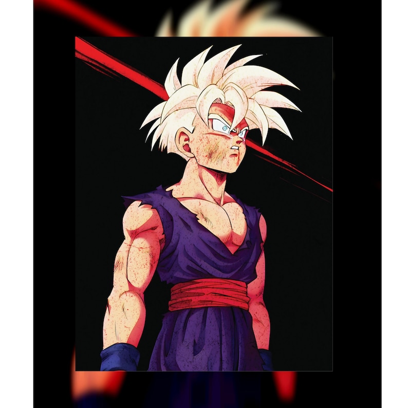 Gohan SSJ2 Unleashed Matte Poster, Perfect Decor for Gamer Rooms, Wall ...