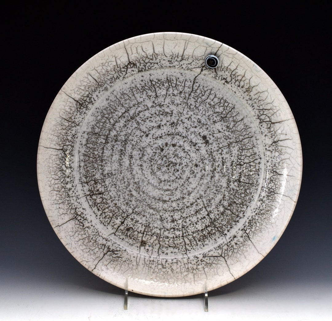 Raku Plate 123 One of a Kind Unique Sculptural, Kintsugi Platter - Etsy