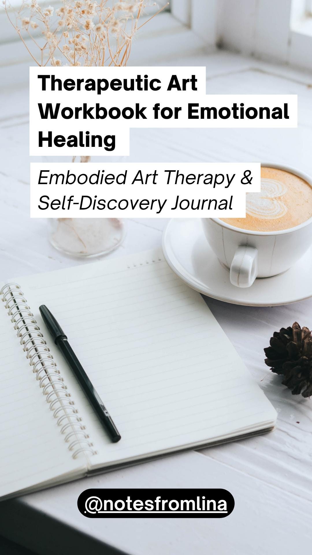 Therapeutic Art Workbook for Healing, Embodied Art Therapy Journal ...