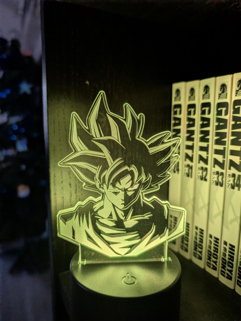 DBZ Dragon Ball Z Goku Led Night Stand Night Lamp 15 Color LED Table ...