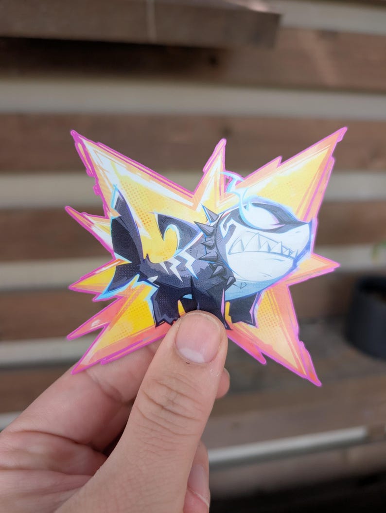 Jeff the Shark Jeff the Landshark Sticker - Etsy